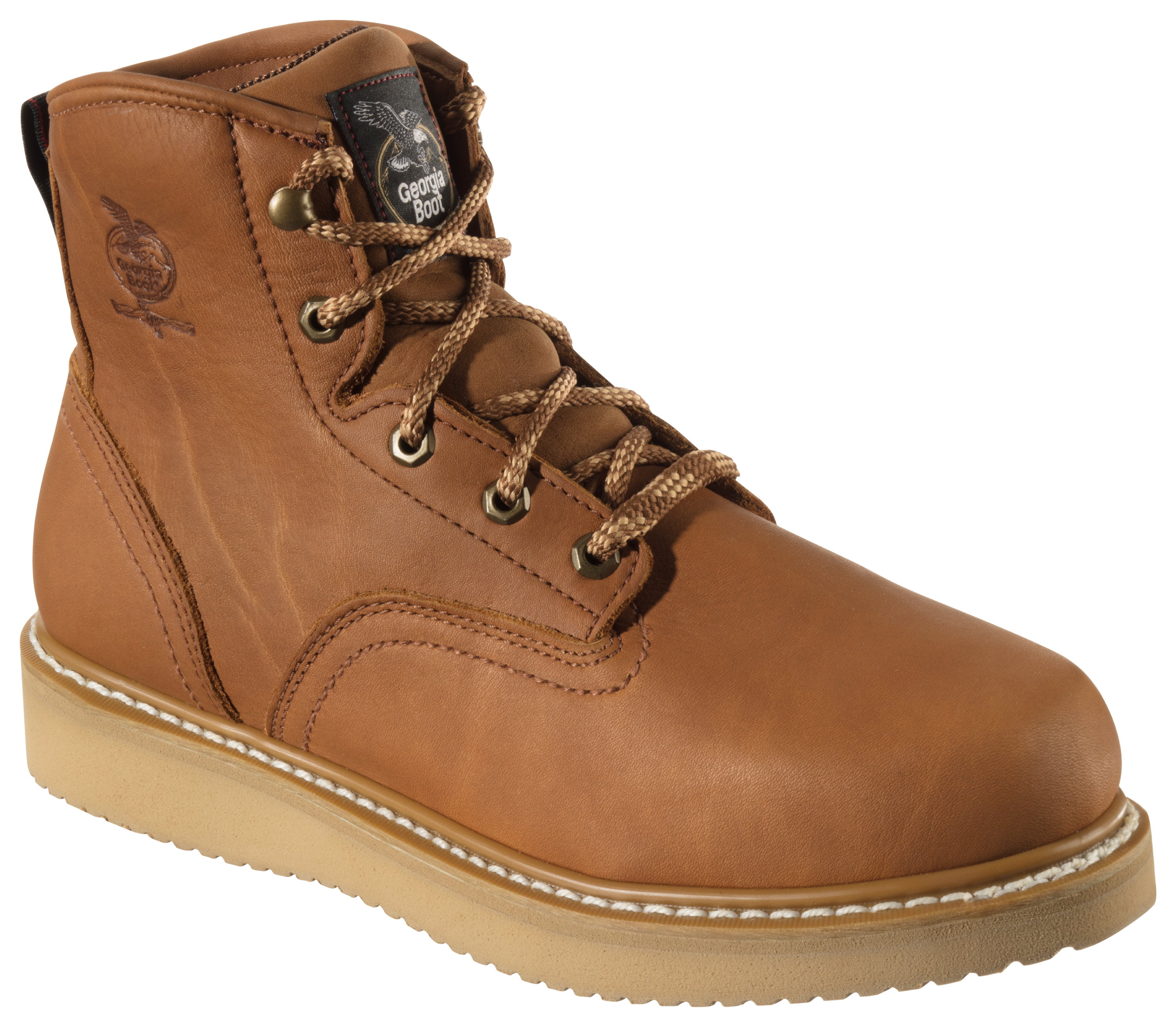 Georgia Boot Wedge Work Boots for Men - Barracuda Gold - 9.5M | Cabela's